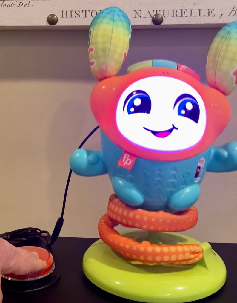 Switch Adapted Fisher-price DJ Bouncin' Beats Toy. Assistive Technology ...