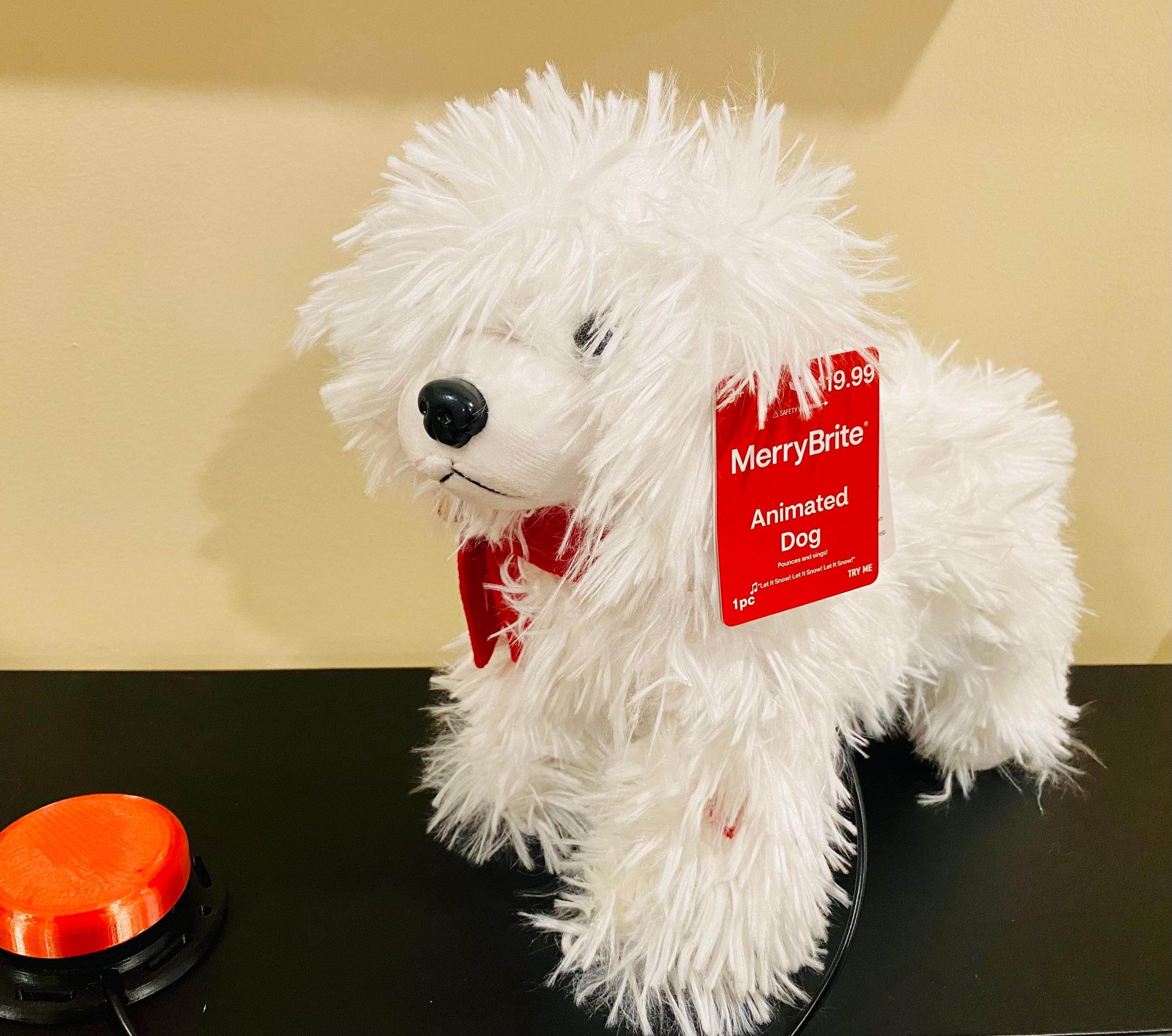 Switch Adapted Animated Plush Dog Sings “let It Snow Let It Snow Let It ...