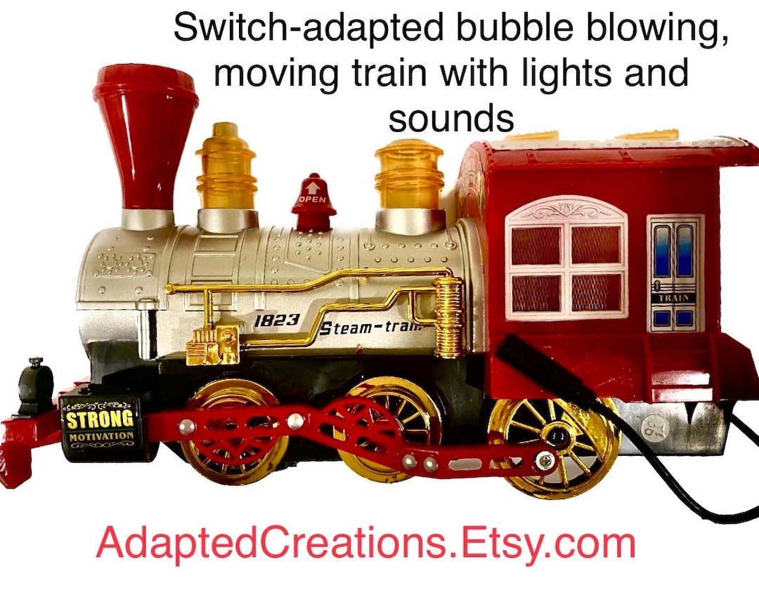 Switch Adapted Bubble Train Toy! Bubble Solution Included. Multi ...