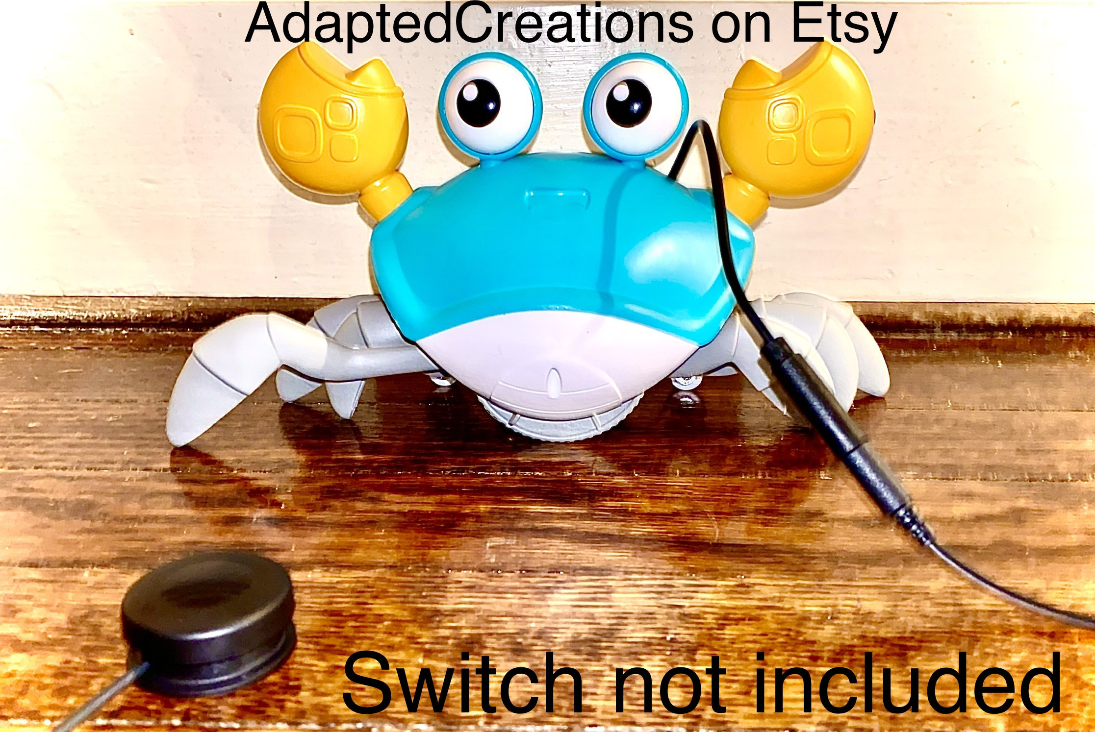 Blue Switch Adapted Crab Toy. Lights/movement! Assistive Technology ...