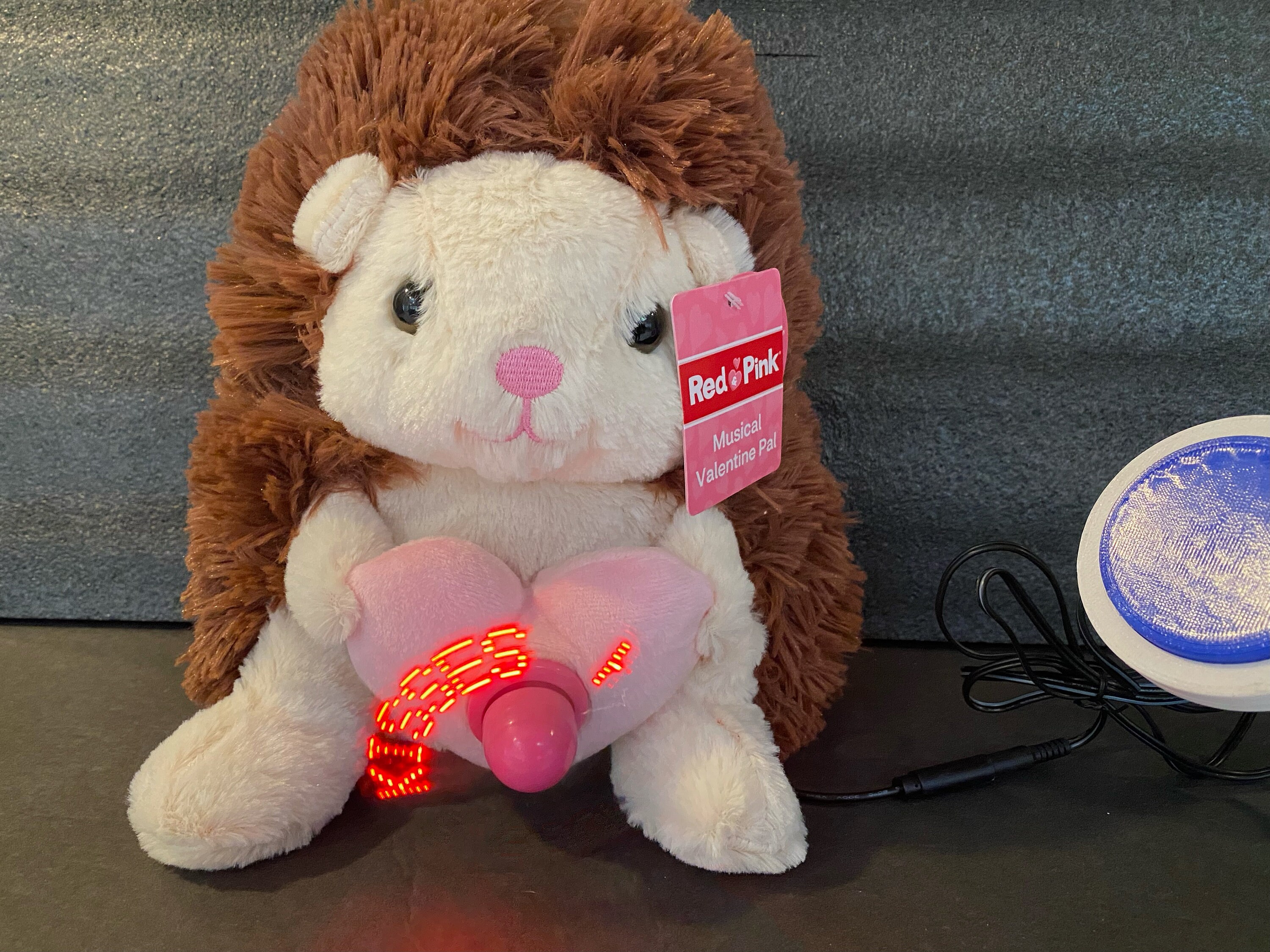 Switch Adapted Plush Hedgehog With Light-up Fan and Music! Video Link ...