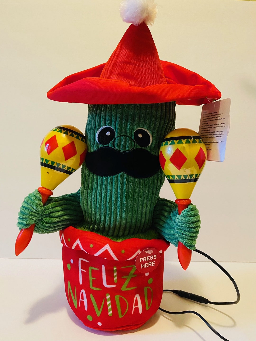 Switch Adapted Animated Plush Cactus Toy With Maracas. Speech Therapy ...