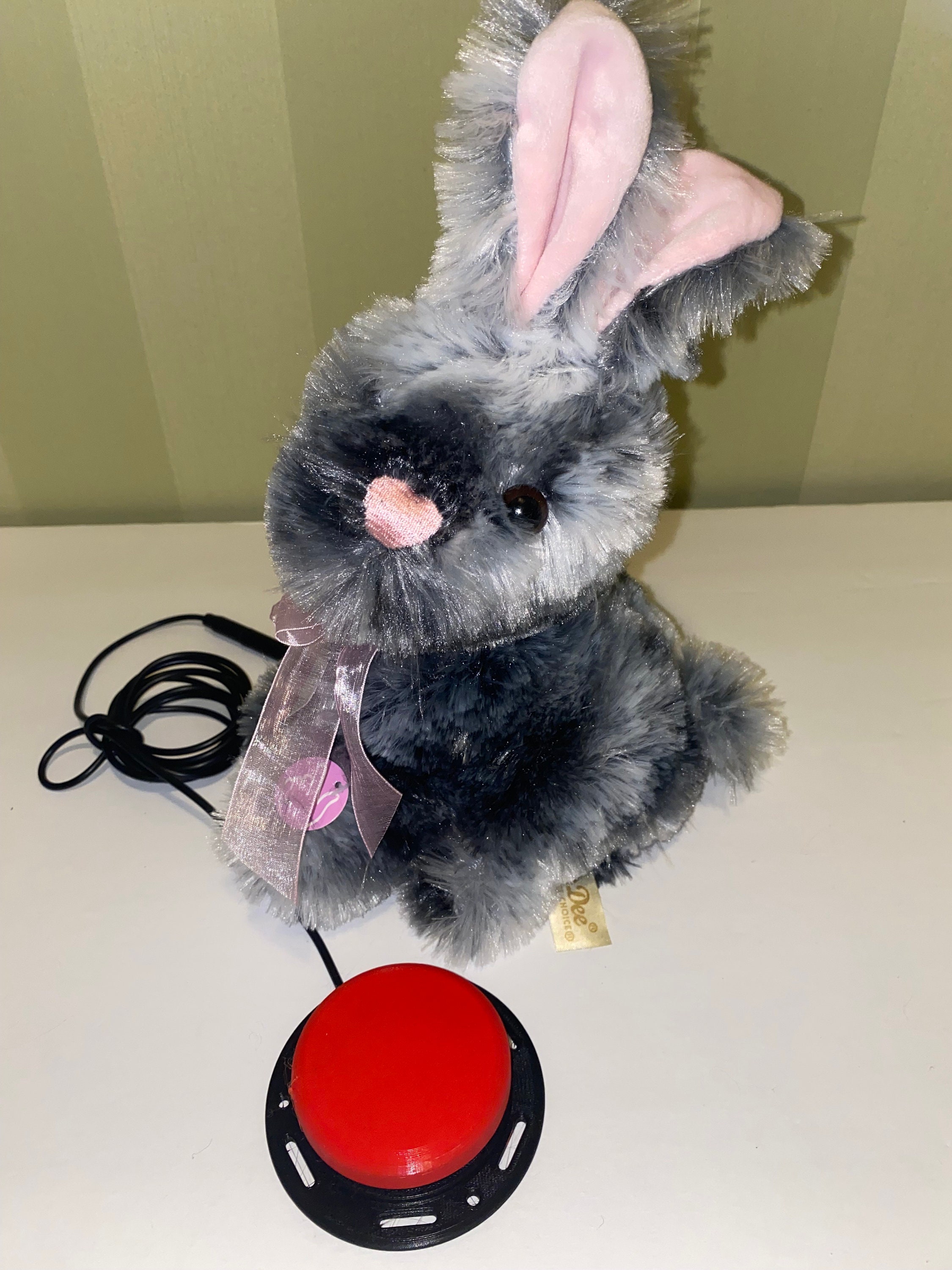 Switch Adapted Animated Plush Hopping Bunny. Speech Therapy ...