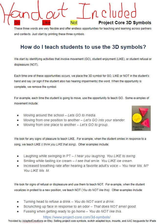 Project-core Universal Core Vocabulary Tactile Learning Blocks 3D ...