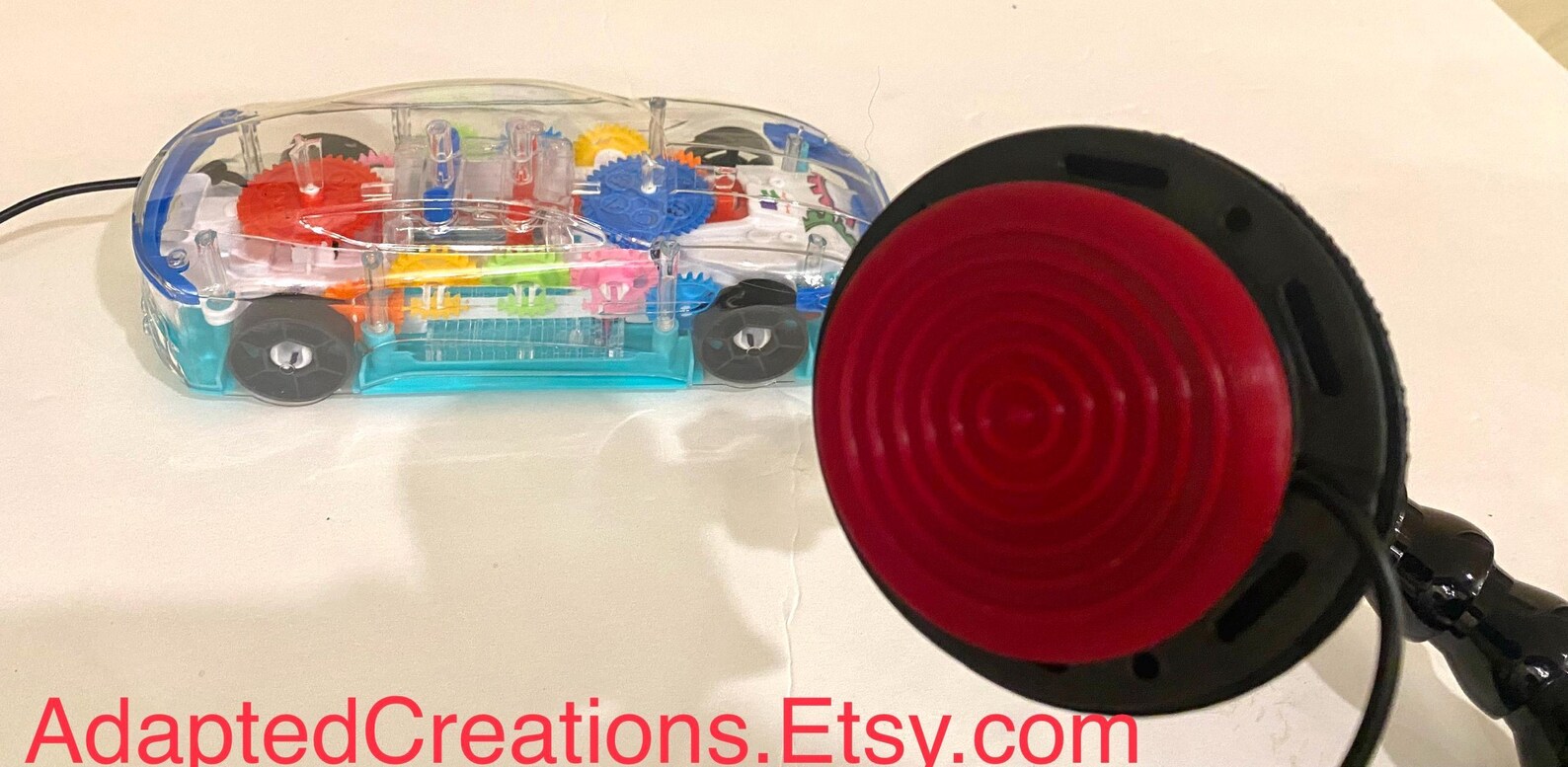 Switch Adapted Car Toy With Gears! Lights, Movement, and Music. Video ...