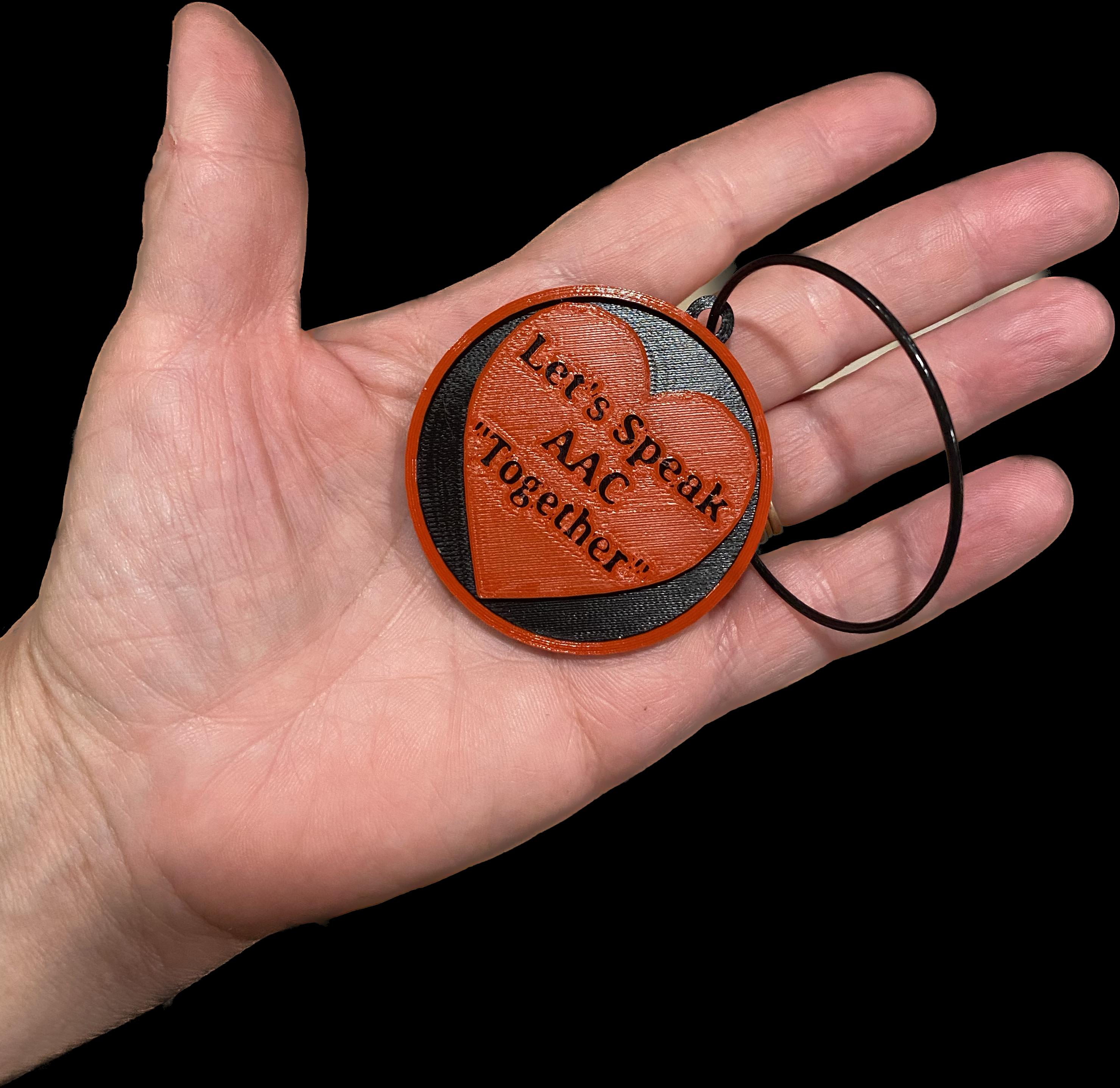 AAC Device Reminder Name Tag/keychain! Attach to Devices, Backpacks ...