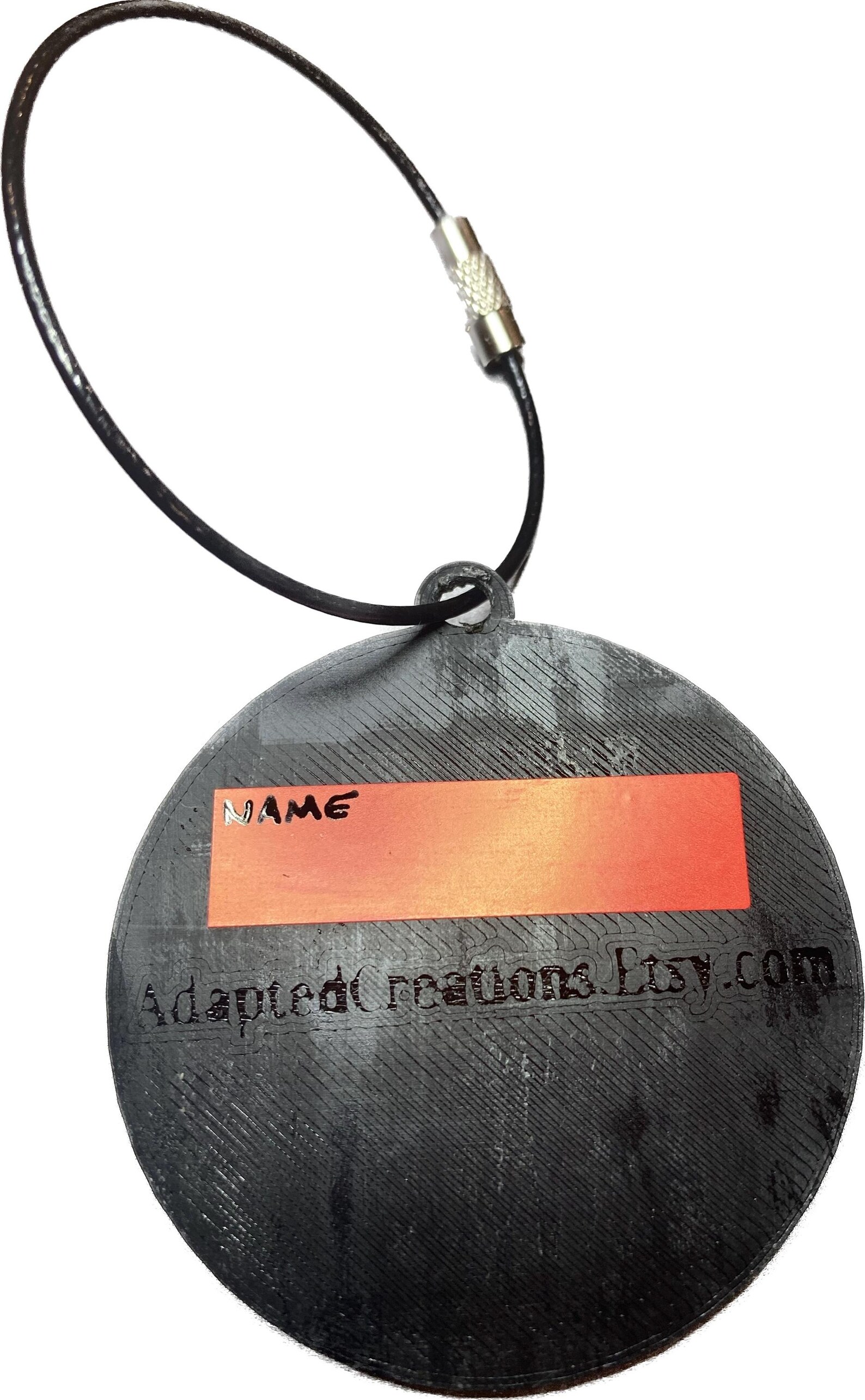 AAC Device Reminder Name Tag/keychain! Attach to Devices, Backpacks ...