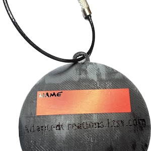 AAC Device Reminder Name Tag/keychain! Attach to Devices, Backpacks ...