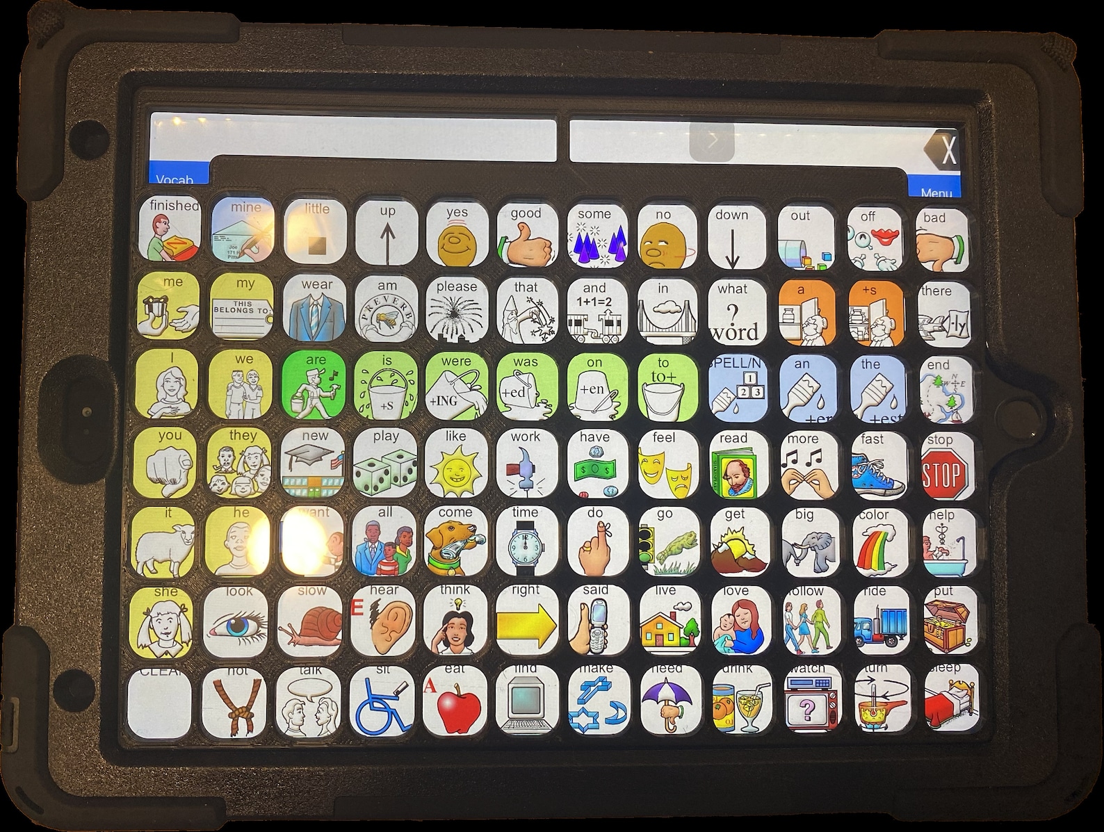 IPad 10.2 (7/8/9th Generation) AAC Keyguard for Batyue Case (lamp Words ...