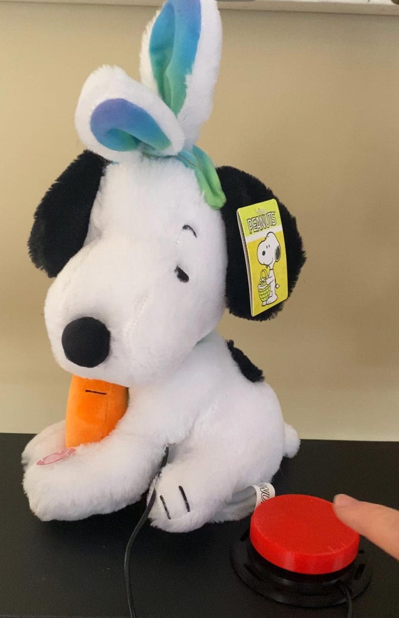 Switch Adapted Animated Peanuts Snoopy Bunny. Speech Therapy ...