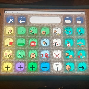 IPad 10.2 (7/8/9th Generation) AAC Keyguard for Fintie Case (lamp Words ...