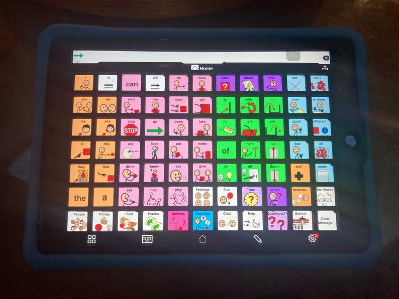 IPad 10.2 (7/8/9th Generation) AAC Keyguard for Fintie Case (lamp Words ...