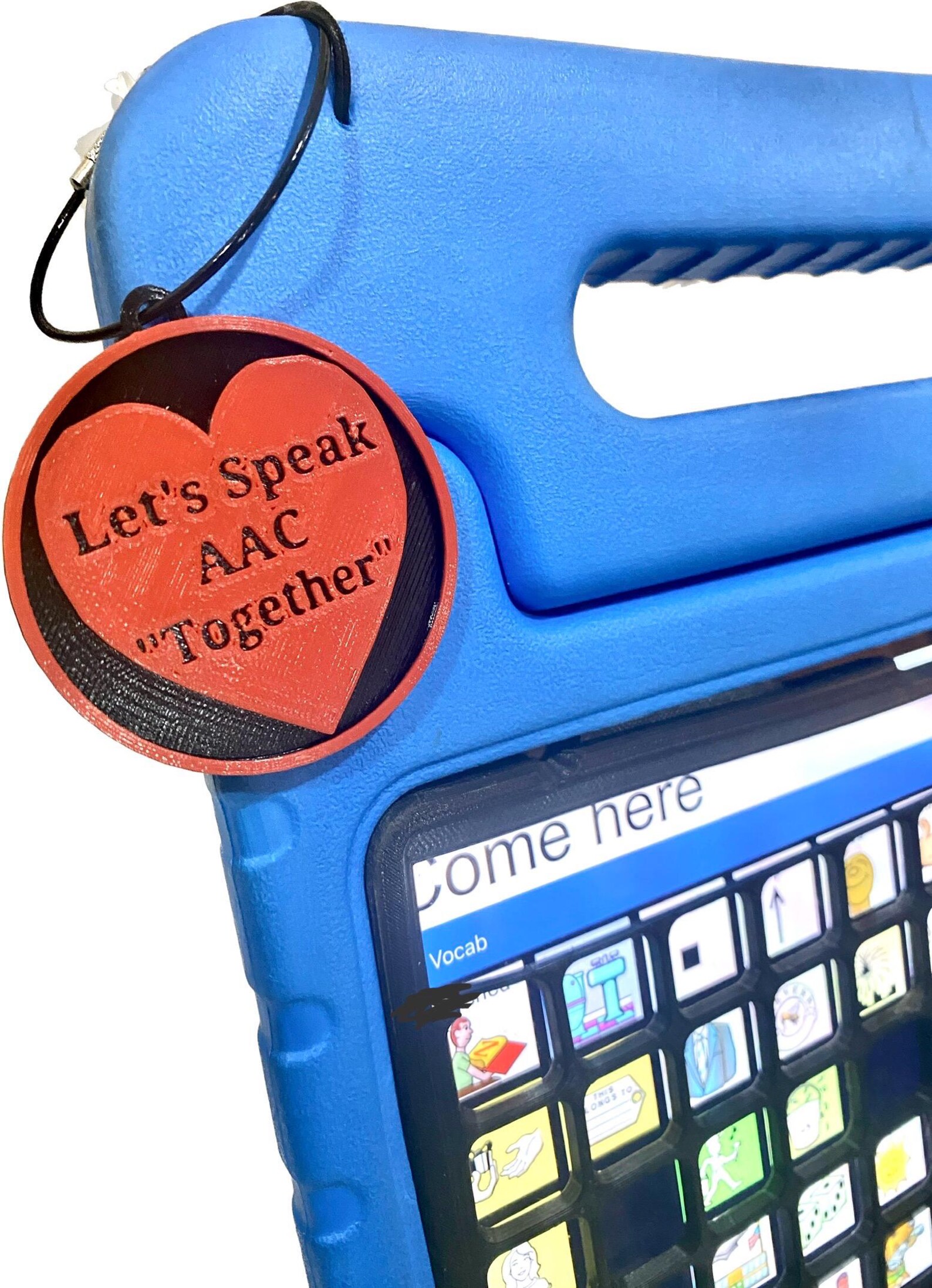 AAC Device Reminder Name Tag/keychain! Attach to Devices, Backpacks ...
