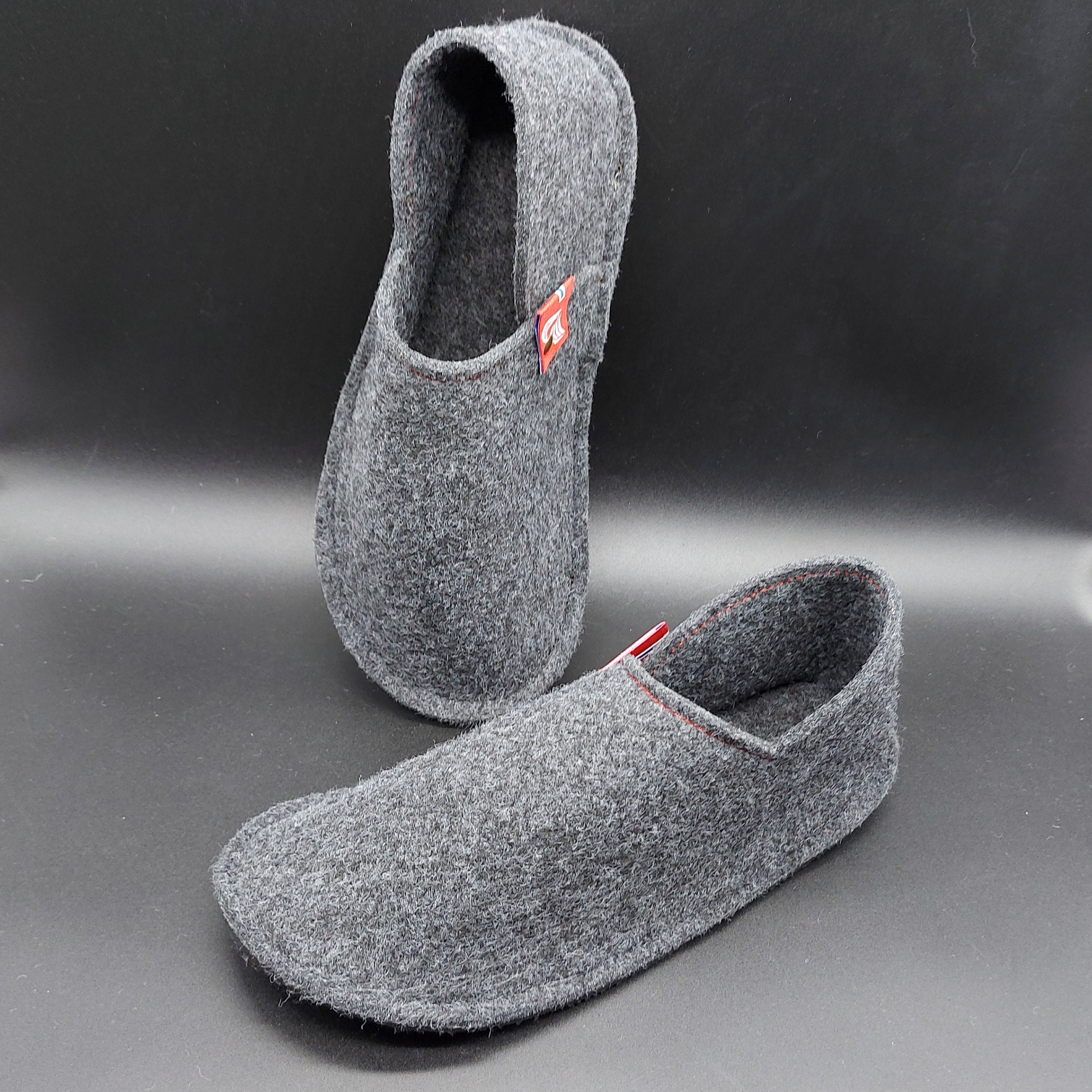 Unisex Felt slippers with a wool touch with rubber sole 100% | Etsy