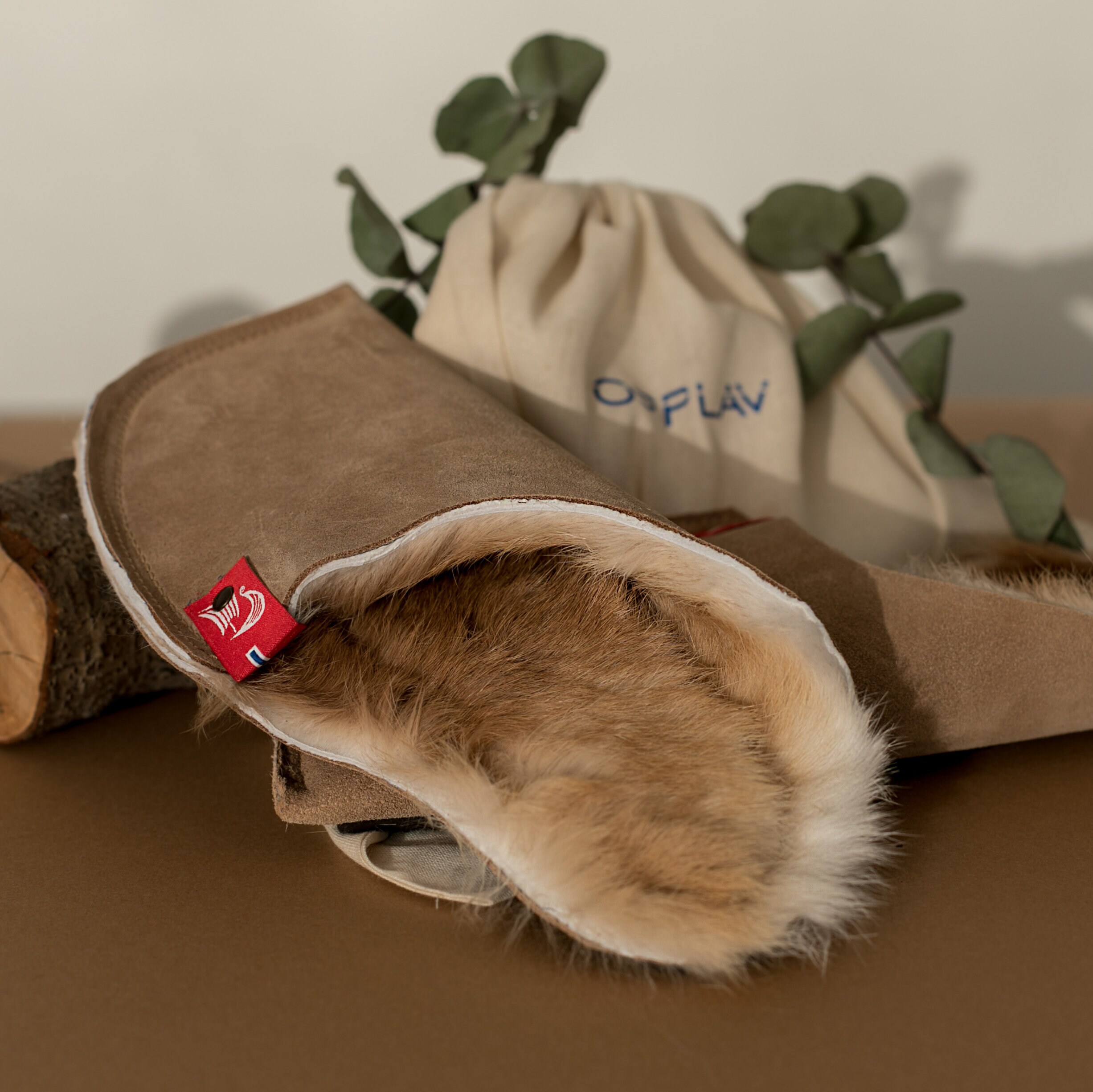 Unisex Polar Rabbit Slippers With Natural Rabbit Fur and Suede | Etsy