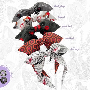 Horror Headband, Scary Top Knot Bowbands, Horror Knotty Bow Headbands ...