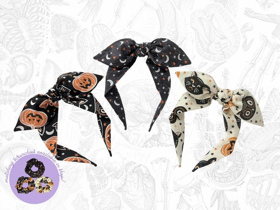Halloween Retro Headband Spooky Top Knot Bowbands Jacks - Etsy