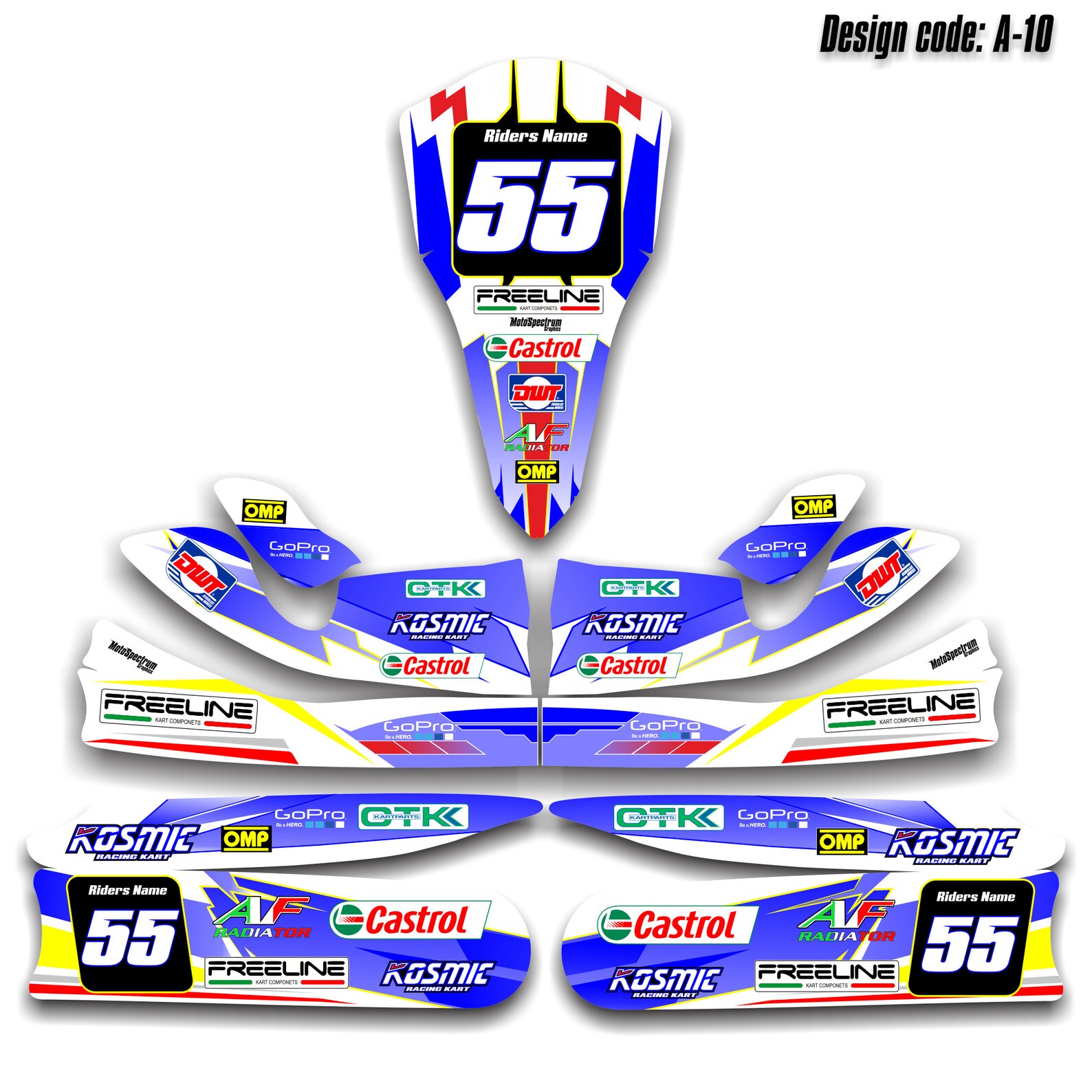 Graphics Kit for Kart Tonykart OTK M4 Customized Sticker Kart - Etsy UK