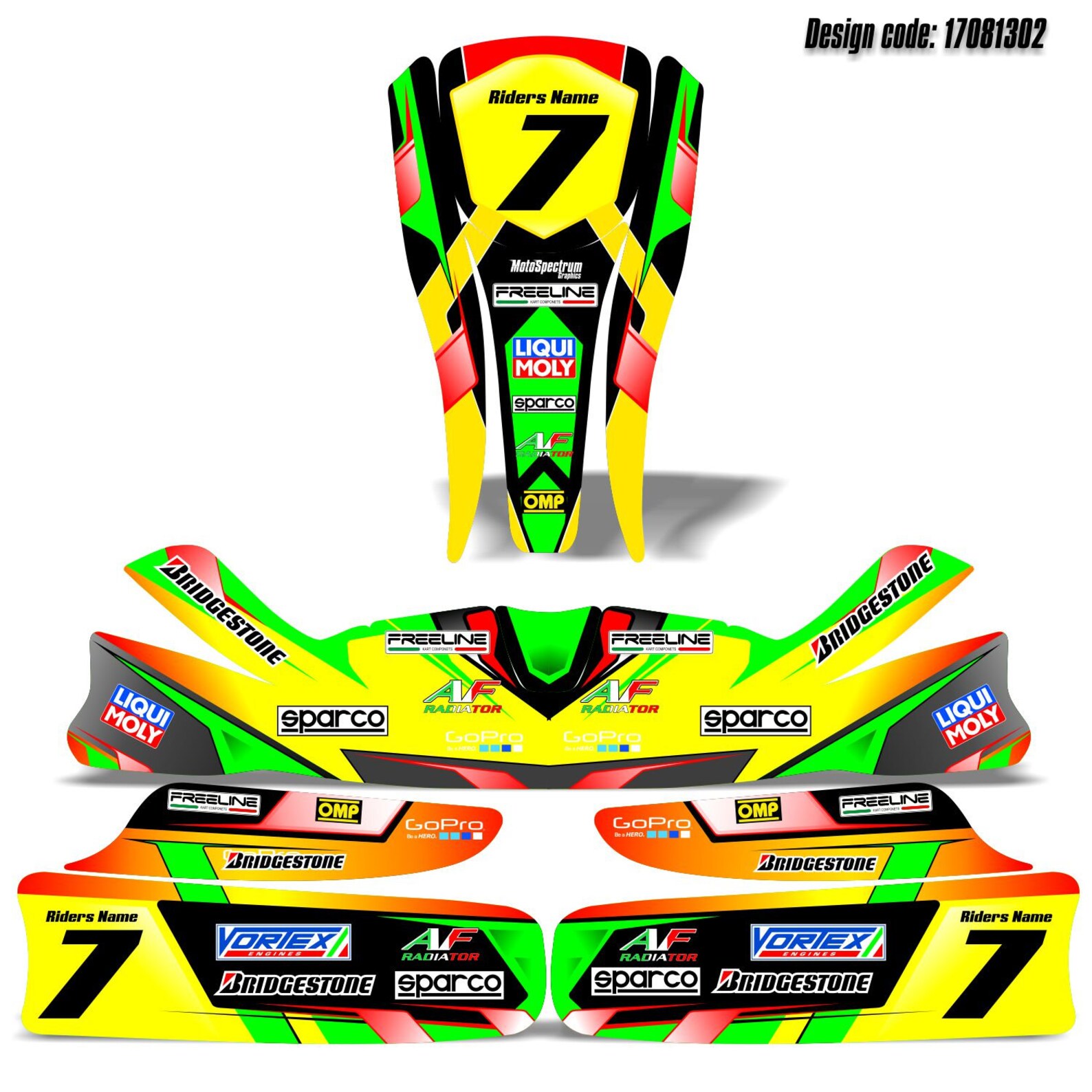 Custom Decal Graphics Kit for Kart Unico Stickers Kit for Kart - Etsy