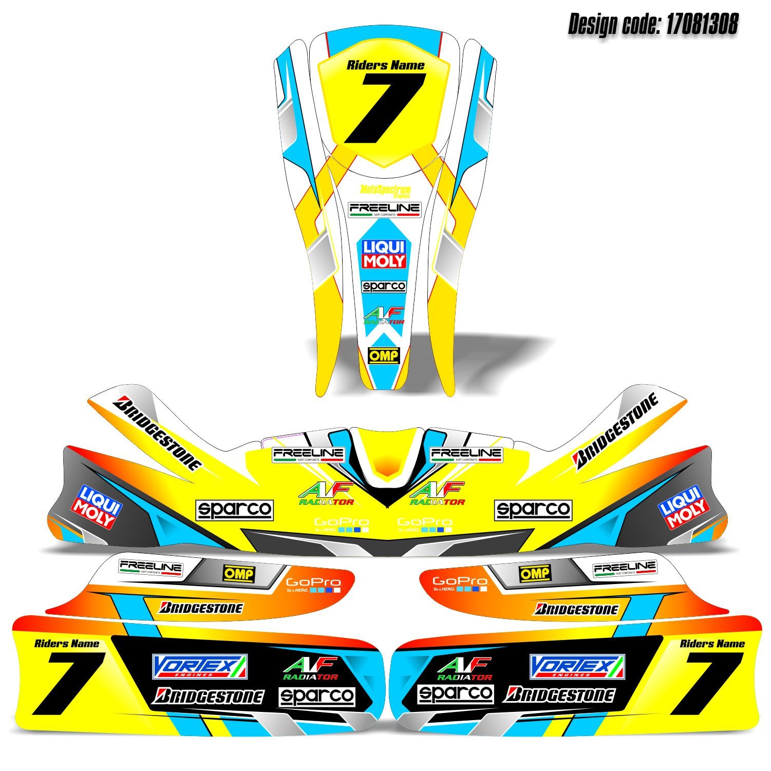 Customized Sticker Kart Graphic Go Kart Decals Stickers FULL - Etsy