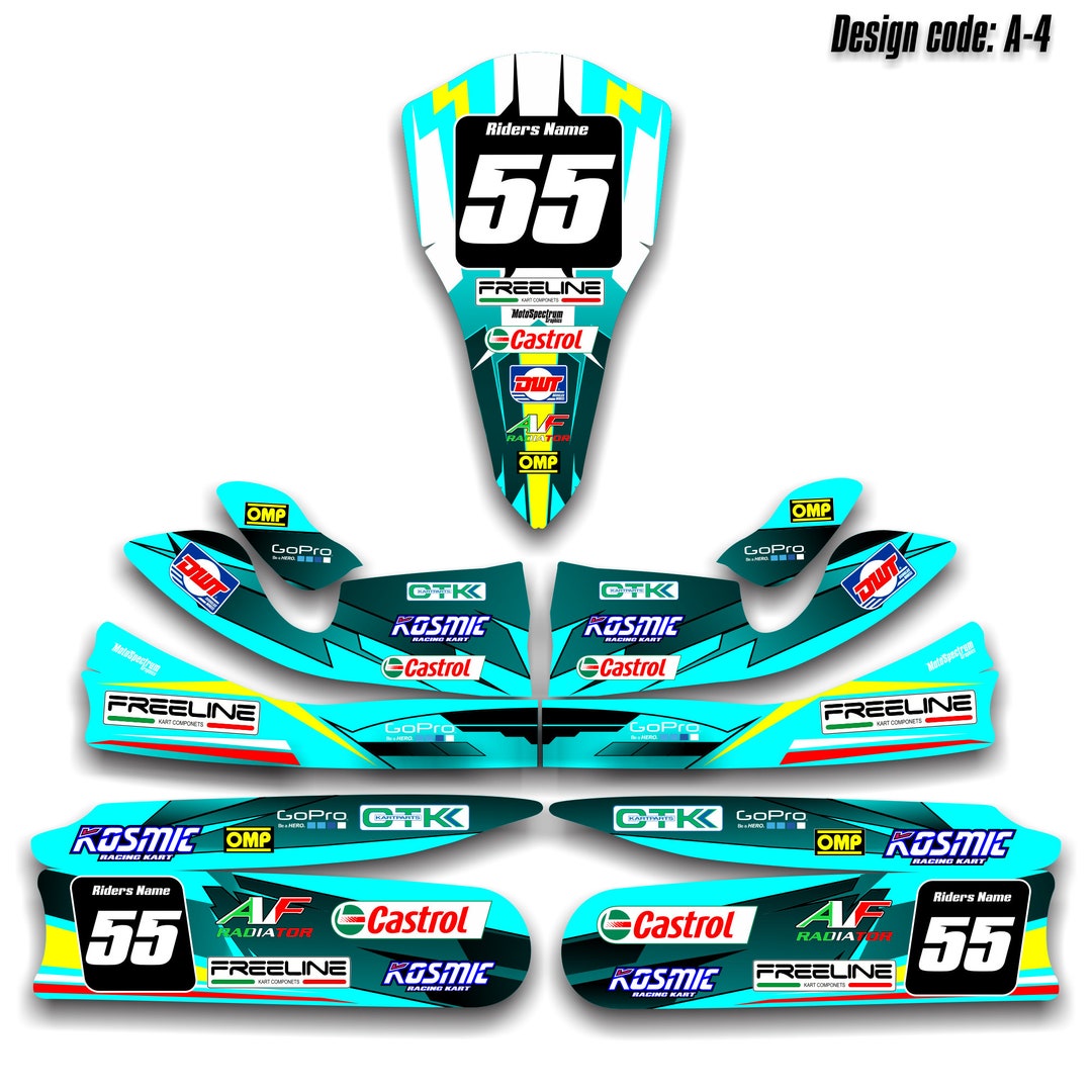FULL Graphics Kit for Kart Tonykart OTK M4 Customized Sticker - Etsy ...