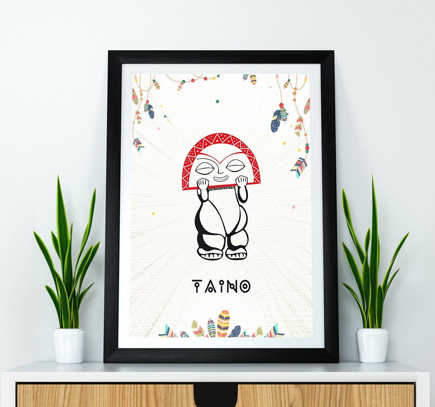 Puerto Rico Wall Art Taino Moon Goddess Wall Art Taino - Etsy