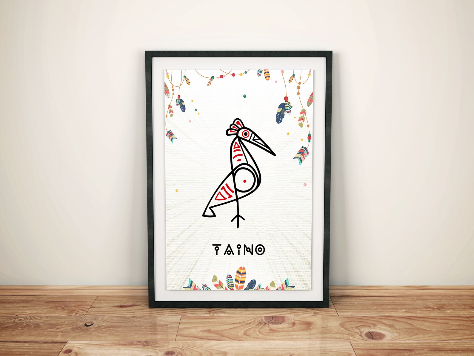 Buy Puerto Rico Wall Art, Taino Bird Symbol, Taino Bird Art, Taino ...