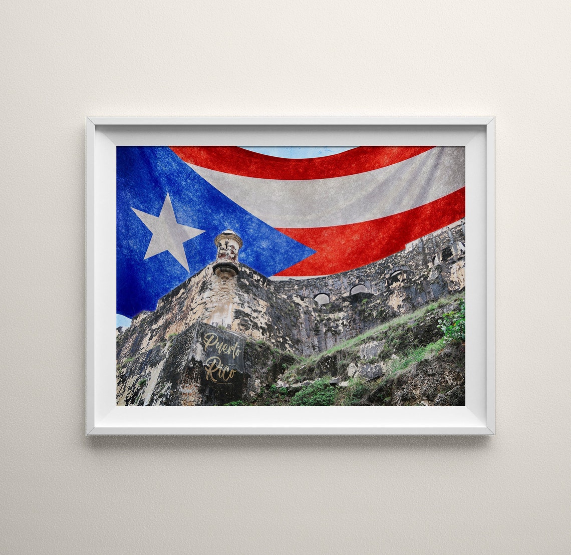 Buy Puerto Rico Wall Art, Puerto Rico Art, Aesthetic Room Decor ...