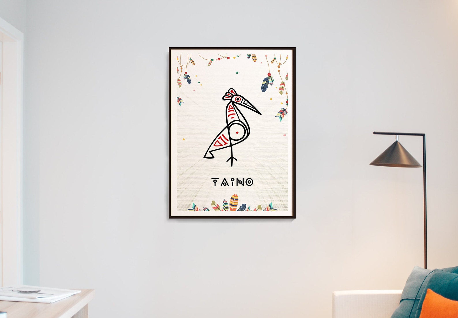 Buy Puerto Rico Wall Art, Taino Bird Symbol, Taino Bird Art, Taino ...