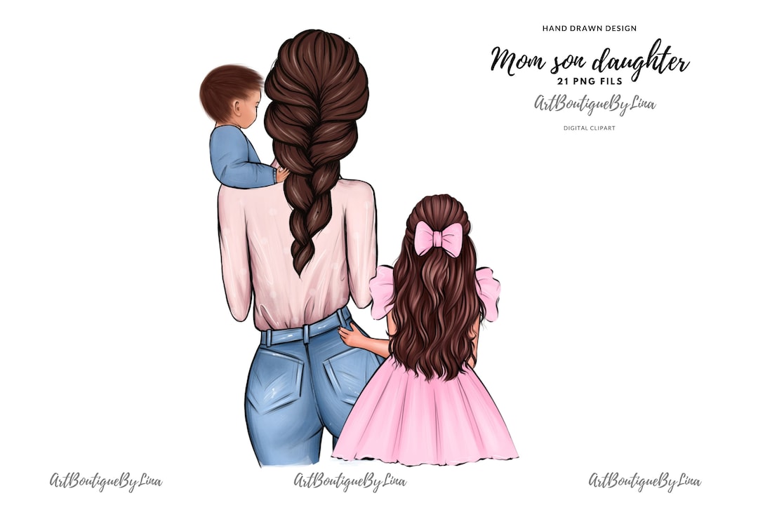 Clipart Mom And Son Mom Baby Clipart. Mother's Day Clipart, Mom