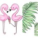 Flamingo Clipart, Cute Flamingo Clipart, Tropical Bird Clip Art, Pink ...