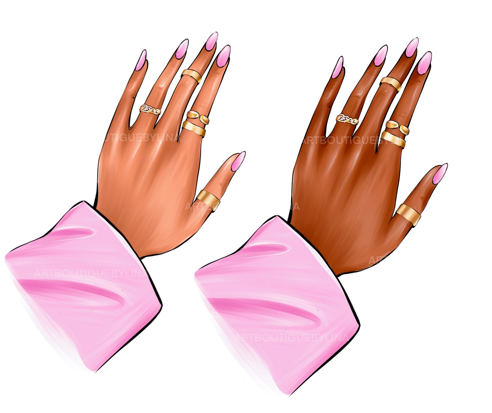 Fashion Clipart Luxury Glam Clipart Jewelry Clipart Hand - Etsy