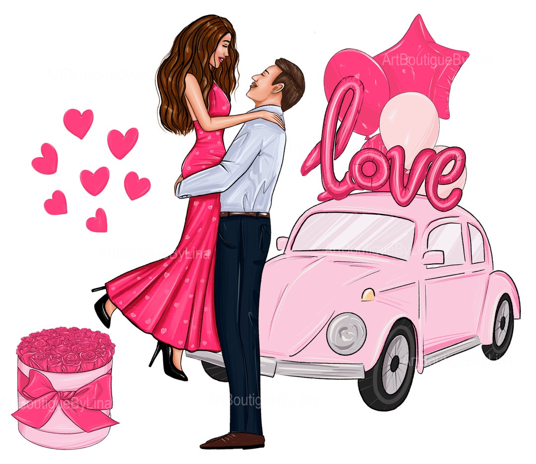 Valentines Day Clipart, Valentine's Day, Engagement Clipart, Fashion ...