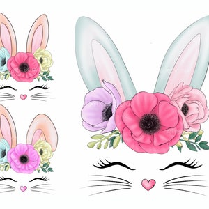 Easter Bunny Ears Clipart, Easter Rabbit, Spring Clip Art, Bunny Ears ...