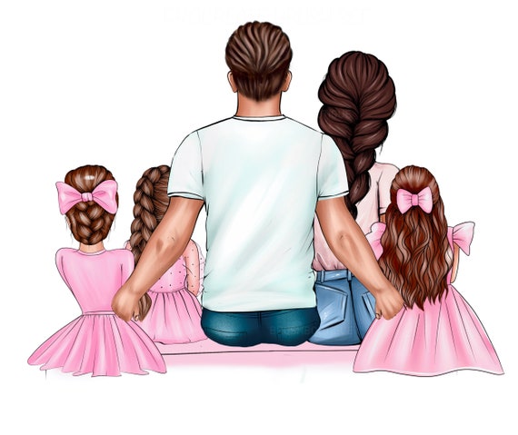 Family Of 3 Clip Art