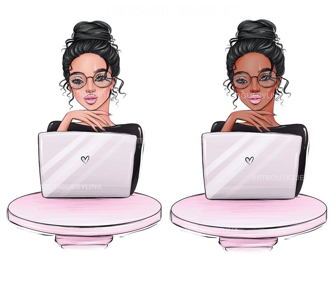 Boss Babe Clipart Lady Boss Clipart Fashion Girl Clipart - Etsy