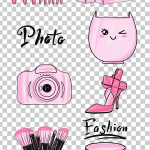 Planner Girl Fashion Clip Art Girl Clip Art Clipart PNG Beauty Hand ...