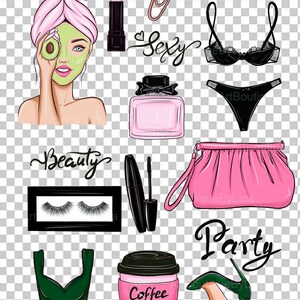 Planner Girl Fashion Clip Art Girl Clip Art Clipart PNG Beauty Hand ...