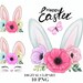 Easter Bunny Ears Clipart Easter Rabbit Spring Clip Art - Etsy
