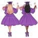 Purple Graduation Gown Clipart: Grads Friends, Diploma (PNG Digital ...