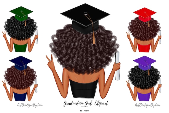 African American Graduation Clip Art