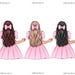 Mother & 4 Daughters Clipart: Family Portrait Creator (PNG) - Etsy