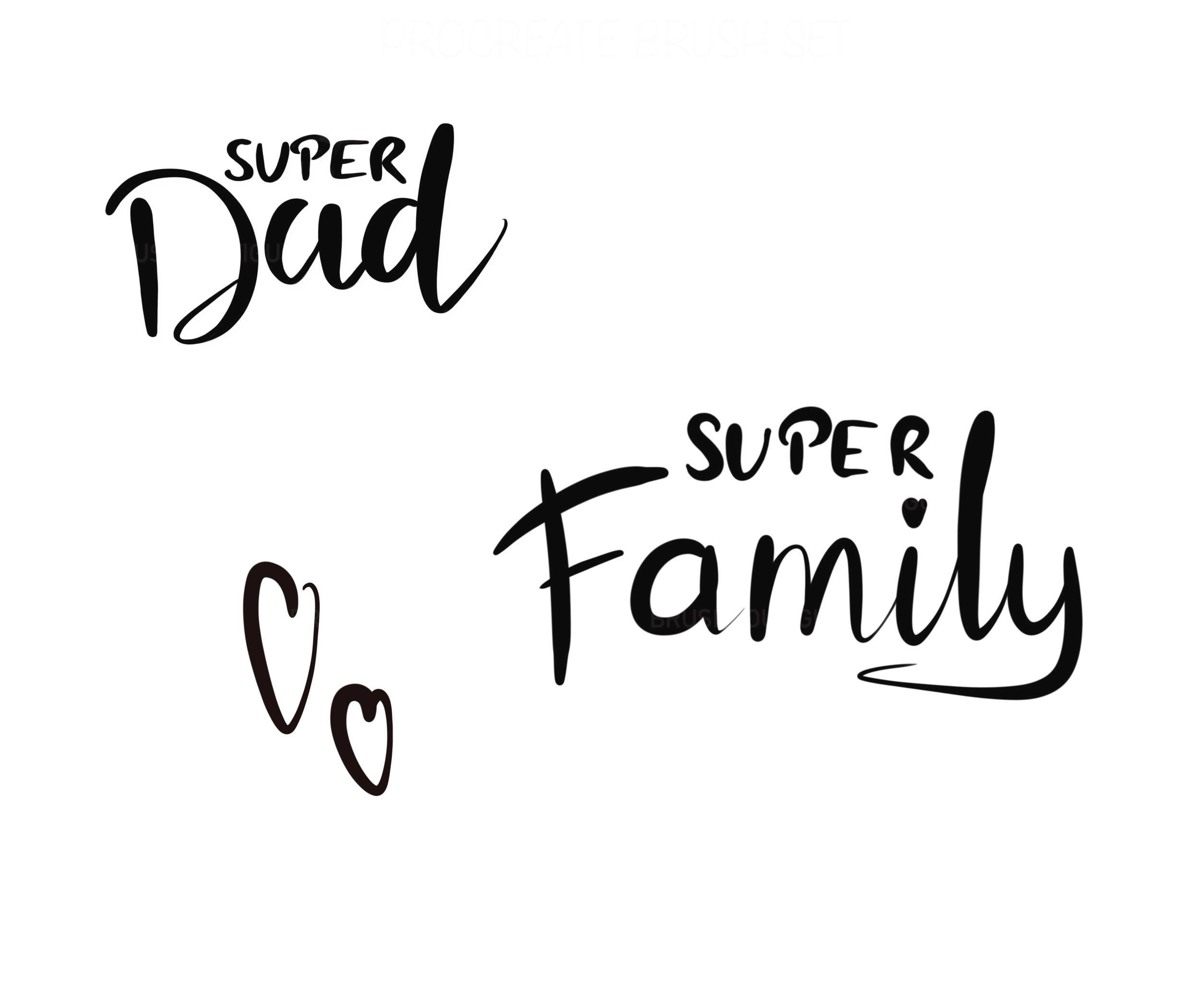 Clipart familiar del Día del Padre: Papá, mamá y tres hijas (Descarga ...