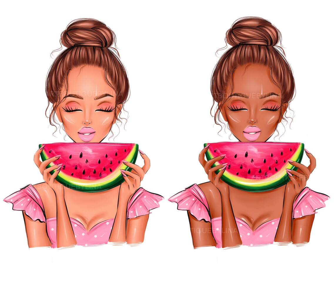 Summer Girl Clipart Beach Time Clipart Fashion Girl Clipart - Etsy