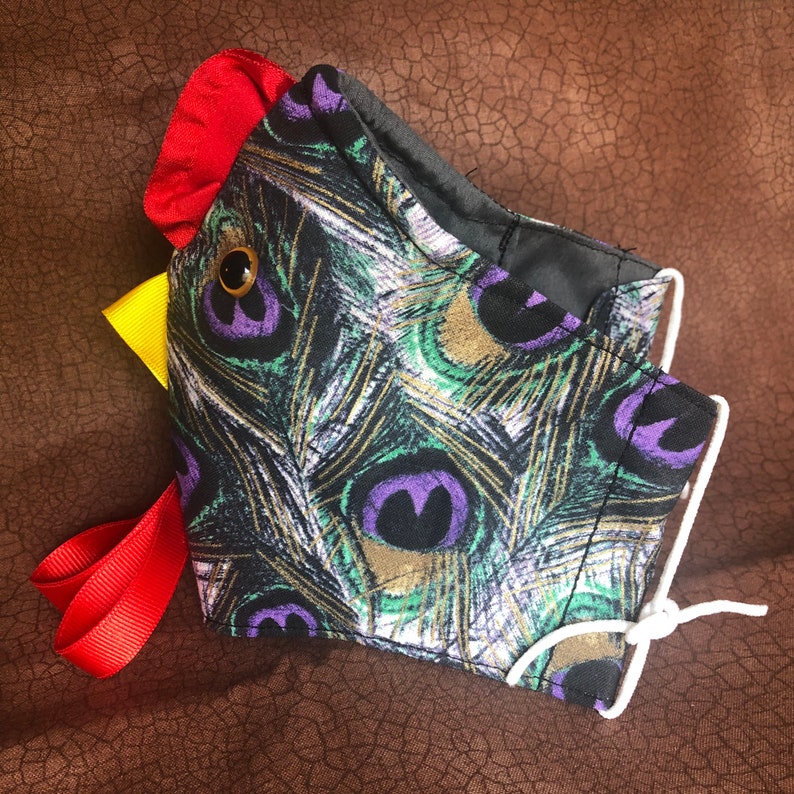 Cloth Face Mask Chicken Face | Etsy
