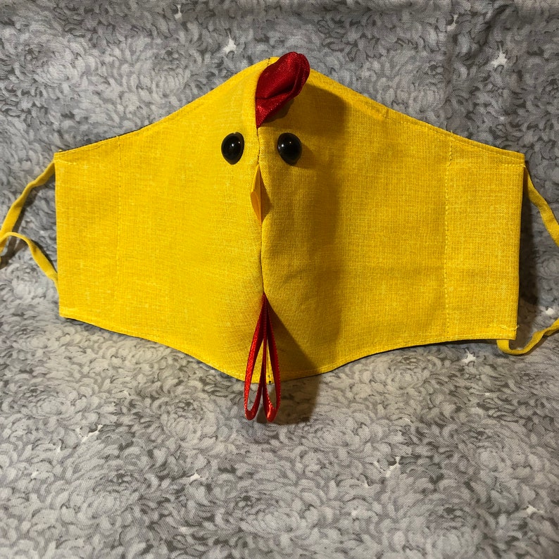 Cloth Face Mask Chicken Face - Etsy