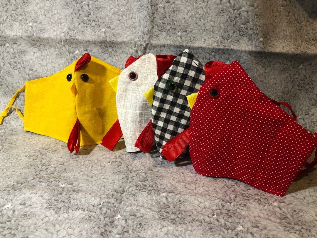 Cloth Face Mask - Chicken Face - Etsy