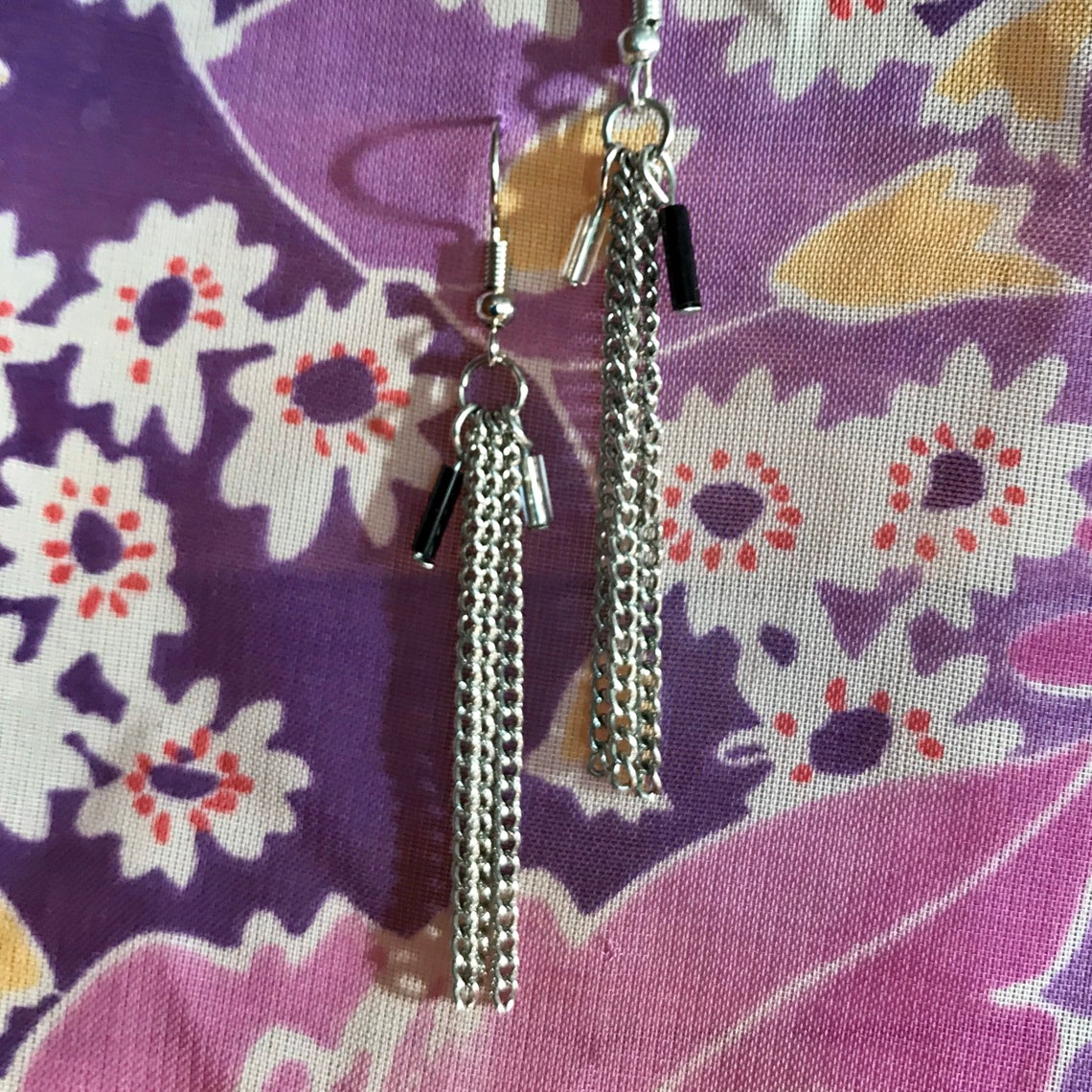 Silver Chain Dangles - Etsy
