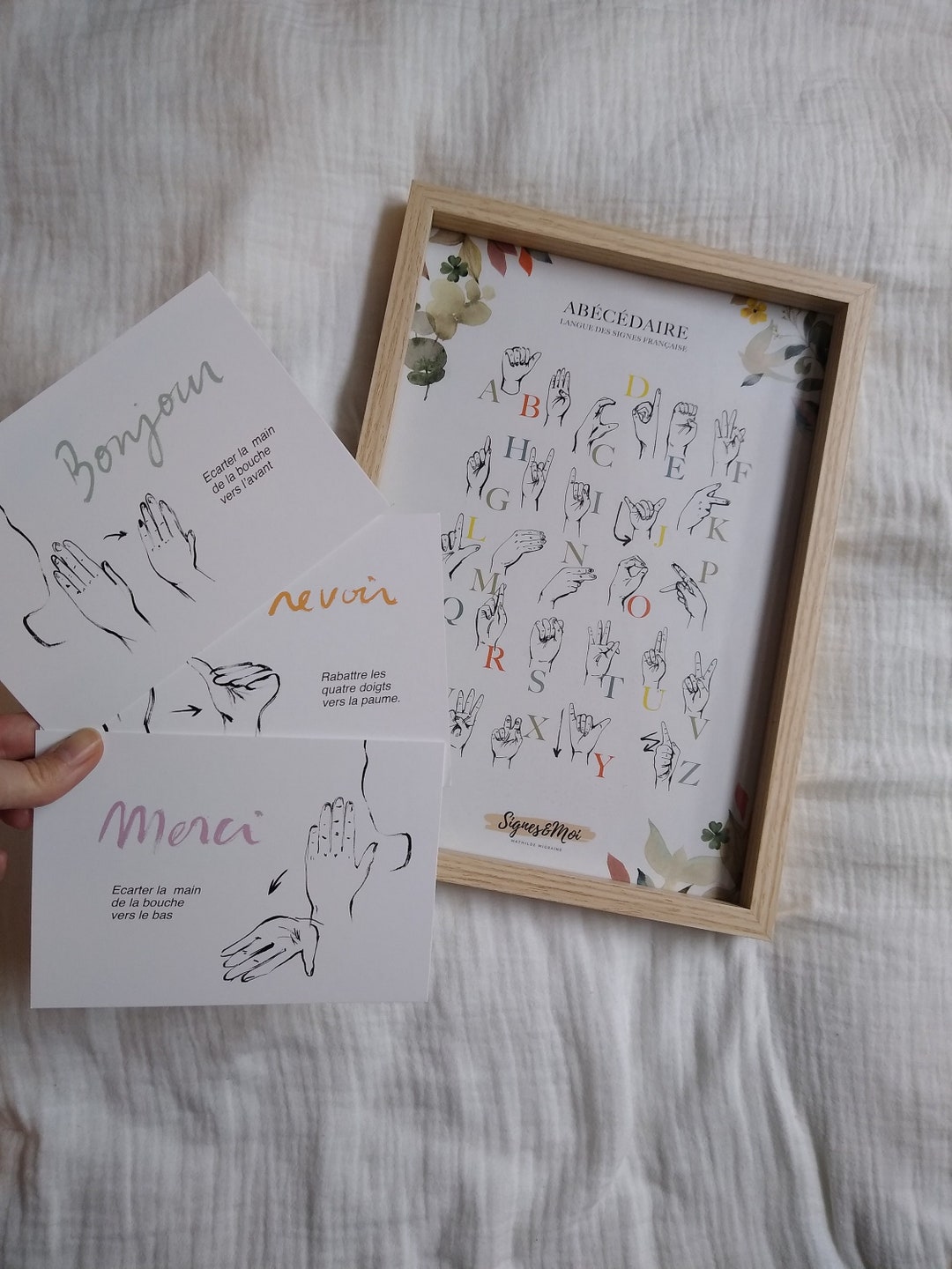 Educational Box Set of A4 Alphabet Posters and 3 Signed Word Cards LSF ...