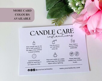 Candle Care Cards. 12 per Pack. - Etsy